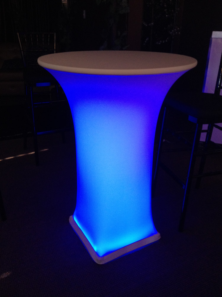 Lighted Cocktail Tables - Rebel Party Rentals